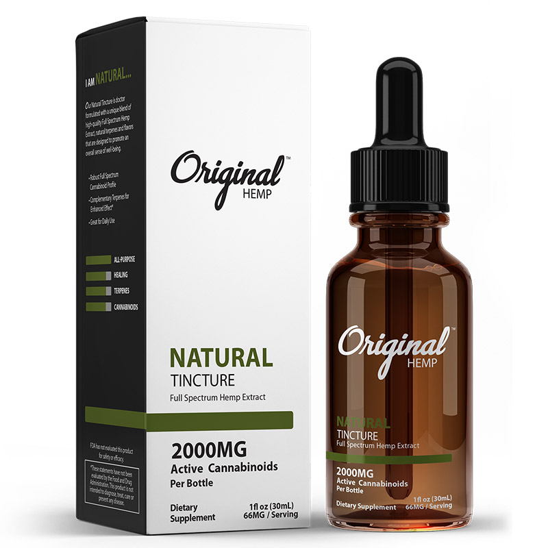 Original Hemp Natural Full Spectrum Cbd Oil 2000mg Joyous Green